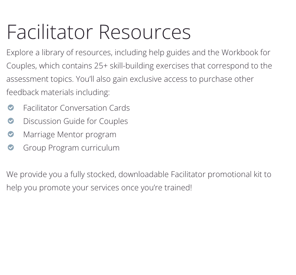 Prepare Enrich: Facilitator Training | June 13th - Crosspoint Clinical
